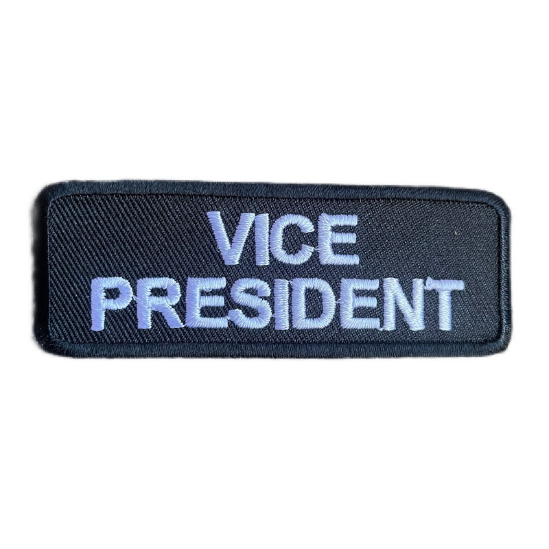 'Vice President' Iron-On Patch | Motorcycle Patches – RavnanProducts