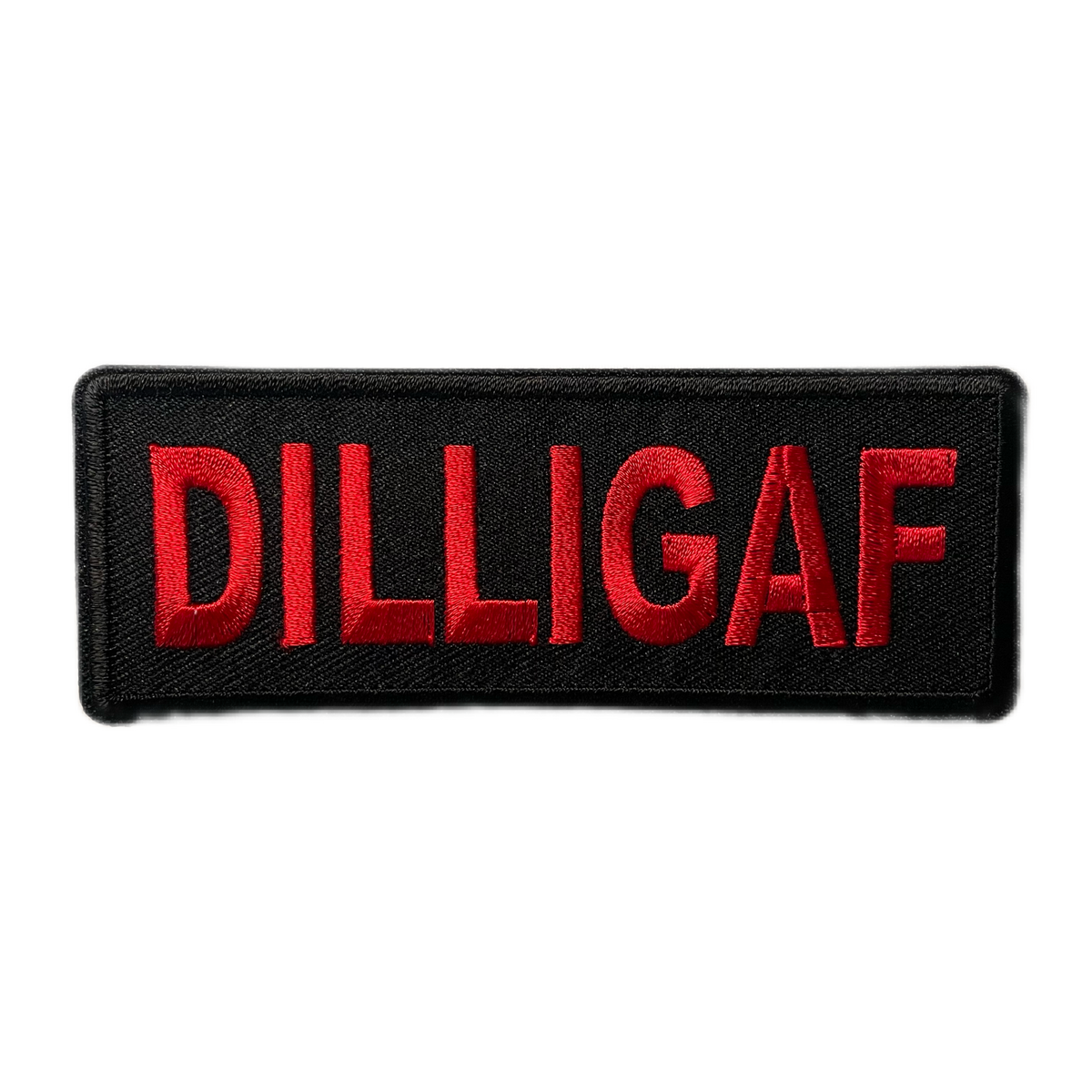 'DILLIGAF' Iron-On Patch | Motorcycle Patches – RavnanProducts